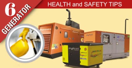 6 Generator health and safety tips - Pioneer Generator